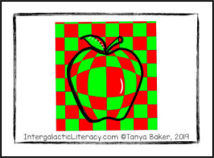 Apple Optical Art – Intergalactic Literacy