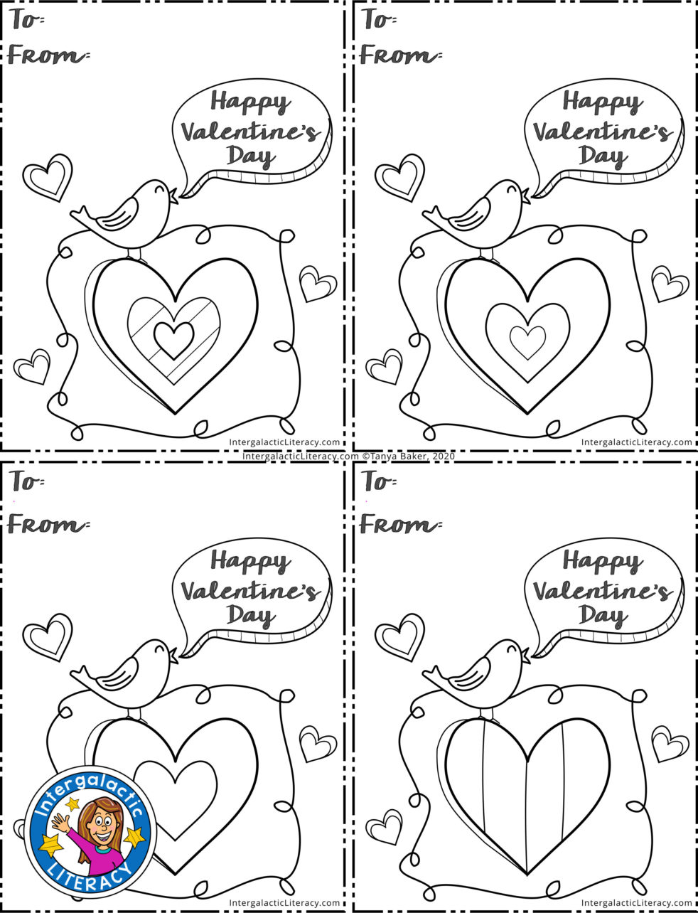 Happy Valentine’s Day – Doodling & Freebie – Intergalactic Literacy