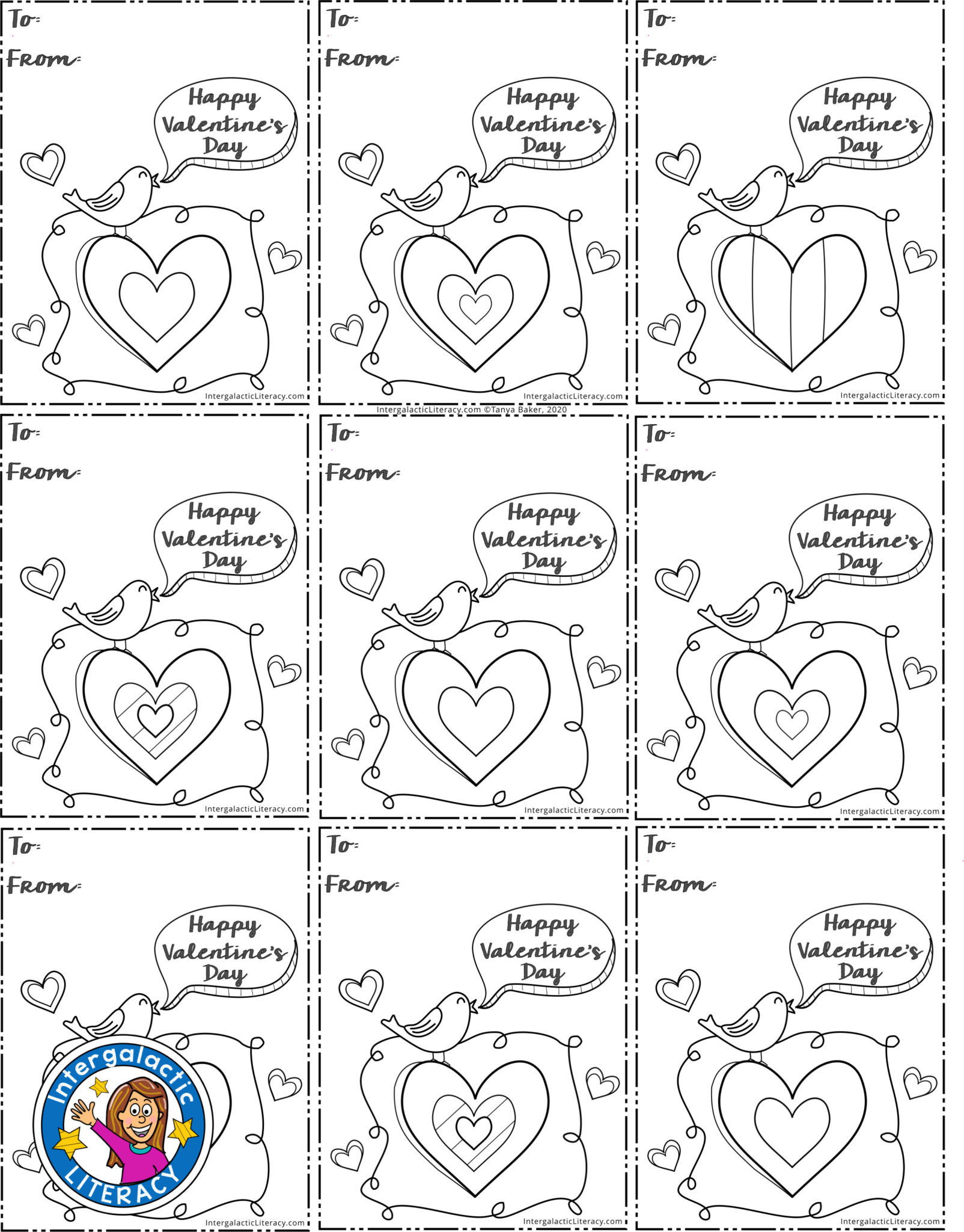 Happy Valentine’s Day – Doodling & Freebie – Intergalactic Literacy