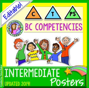 Intermediate – BC Core Competency Posters {Printable & Editable ...