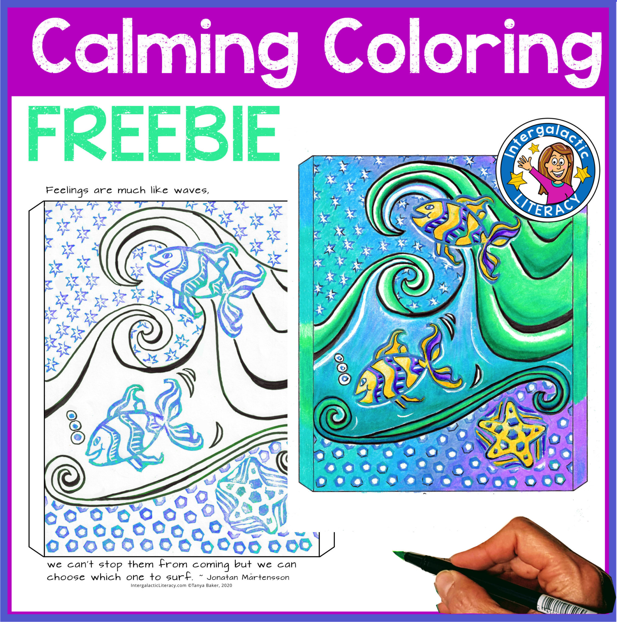 Coloring Fun – Intergalactic Literacy